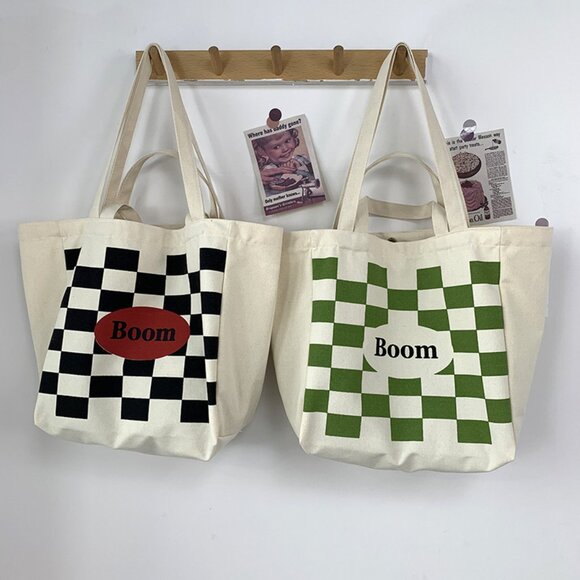 Bags | Checkered Tote Bag | Poshmark